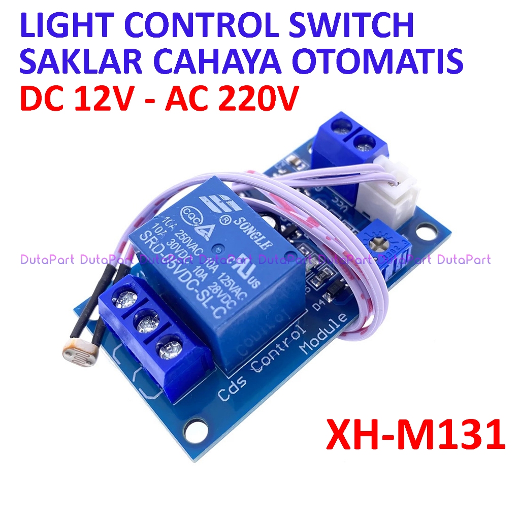 Jual Relay Cahaya 12v Saklar Otomatis Sensor Lampu 250v AC Light LDR ...