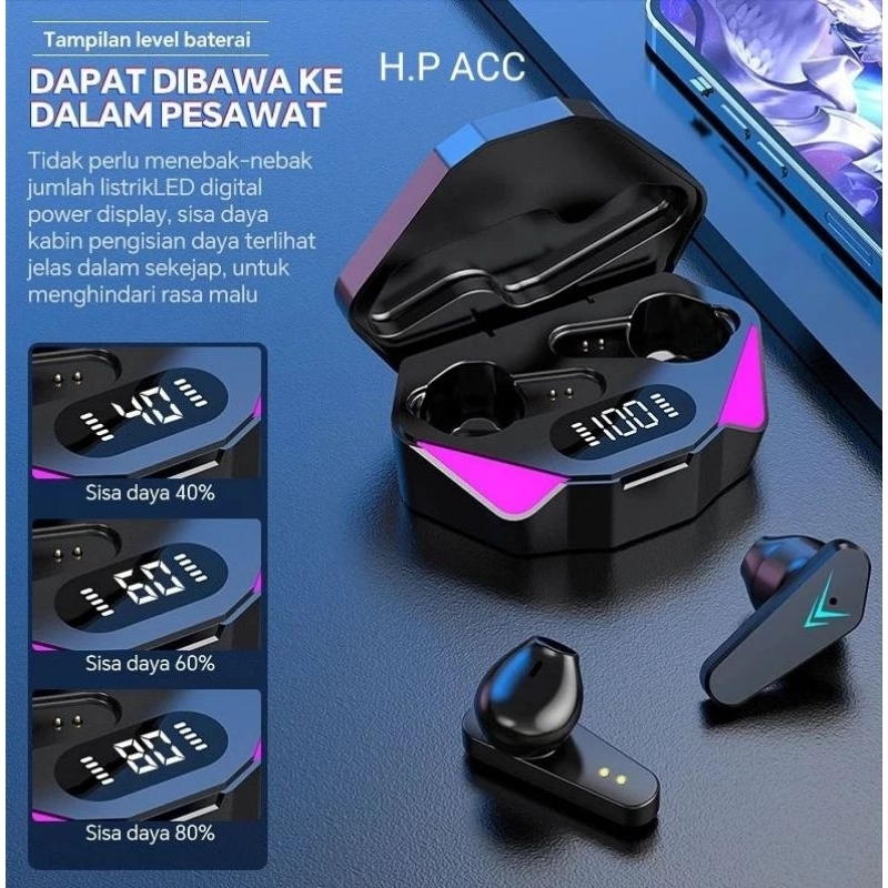 Jual TWS M25 & X15 Wireless Headphone Stereo Sports Gaming hi fi ...