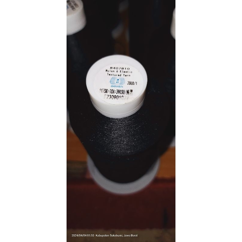 Jual Benang Jahit Obras Nylon 6 elastic textured yarn 200d/1p 4500m ...