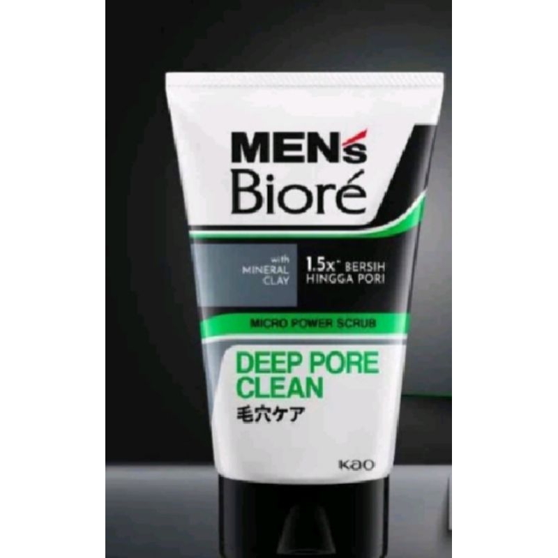 Jual MEN'S BIORE DEEP PORE CLEAN FOAM 100 G | Shopee Indonesia