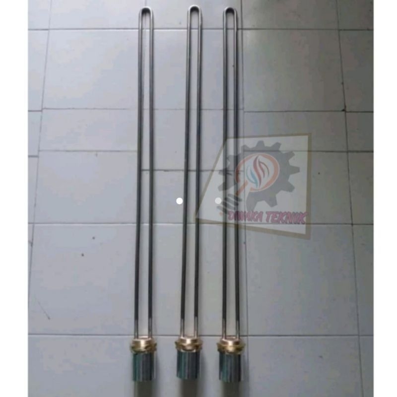 Jual Immersion Heater 1U + Pipa Sensor Drat Kuningan 1,5 Inch 60 cm ...