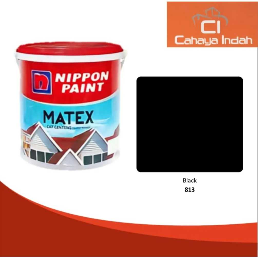 Jual NIPPON MATEX CAT GENTENG"Black"813 2.5 Kg | Shopee Indonesia