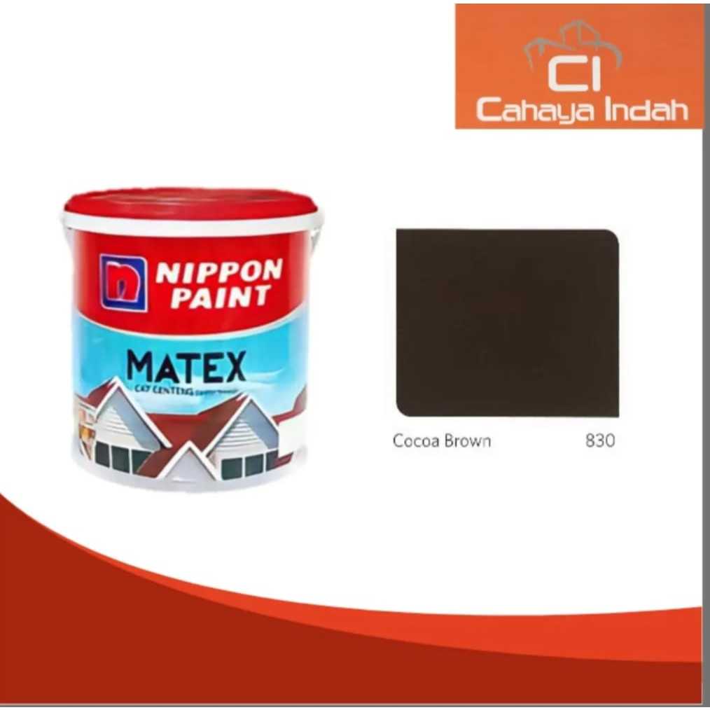 Jual NIPPON MATEX CAT GENTENG"Cocoa Brown"830 2.5 Kg | Shopee Indonesia