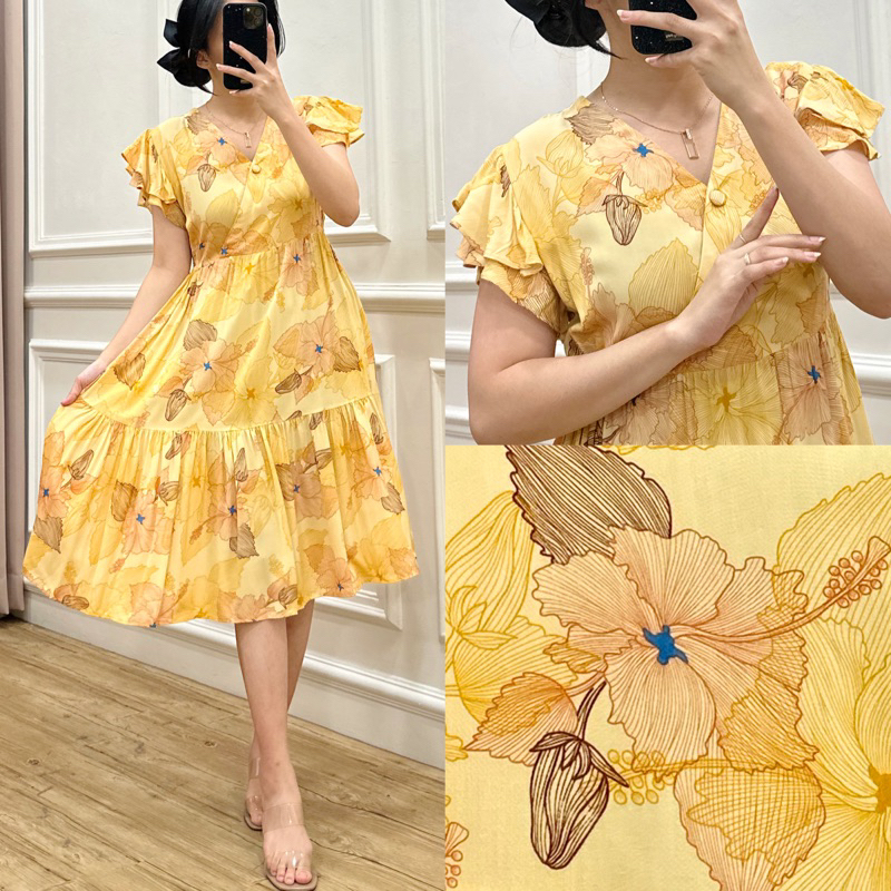 Jual Amariel Jenny Dress Daster Nyaman Bumil Busui Friendly | Shopee ...