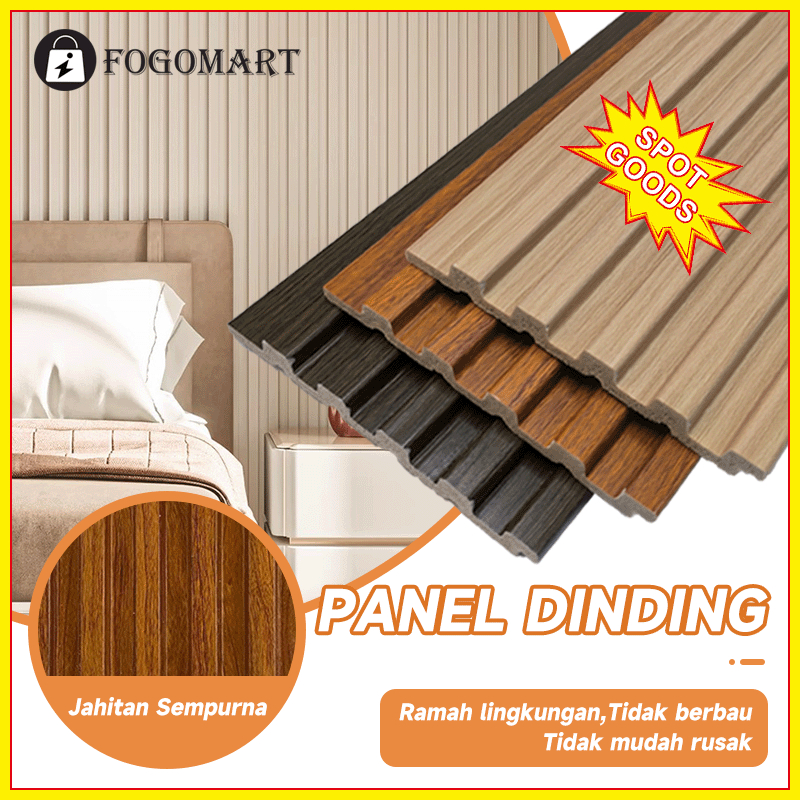 Jual （COD）Wood Panel 3D WPC /Wall Panel WPC / WPC PANEL/Wallpanel ...