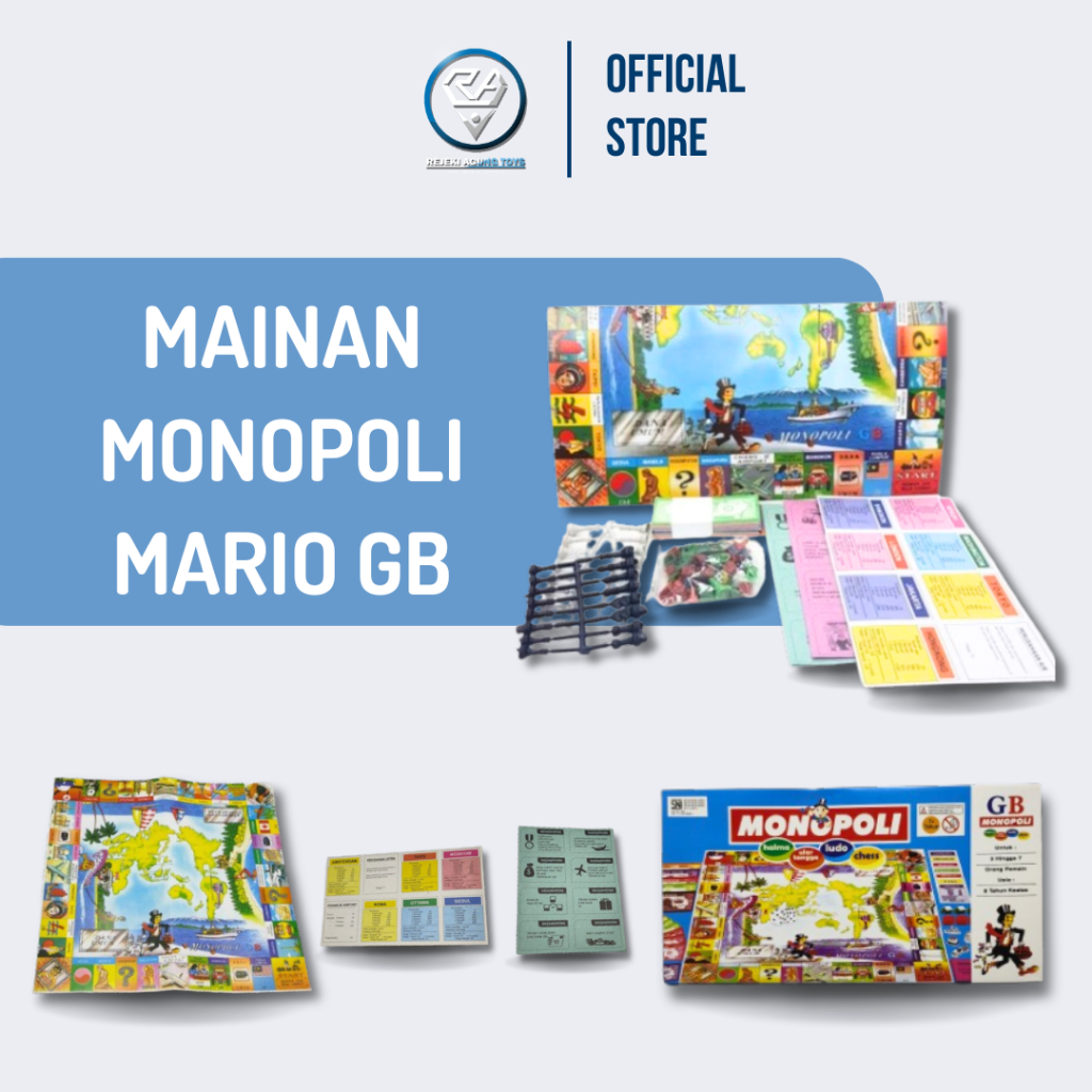 Jual Mainan Anak Monopoli (GB) SNI Permainan Monopoli GB 5in1 (Monopoli ...