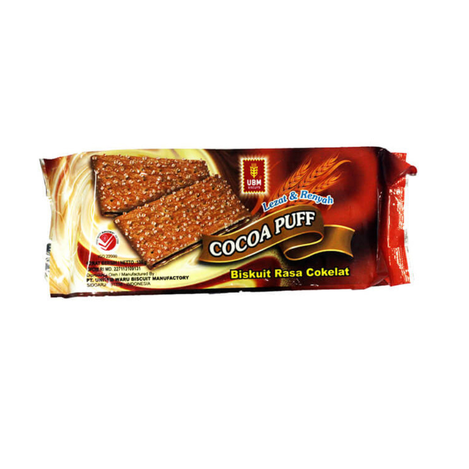 Jual Snack UBM Cocoa Puff Biskuit rasa Coklat 100gr | Shopee Indonesia