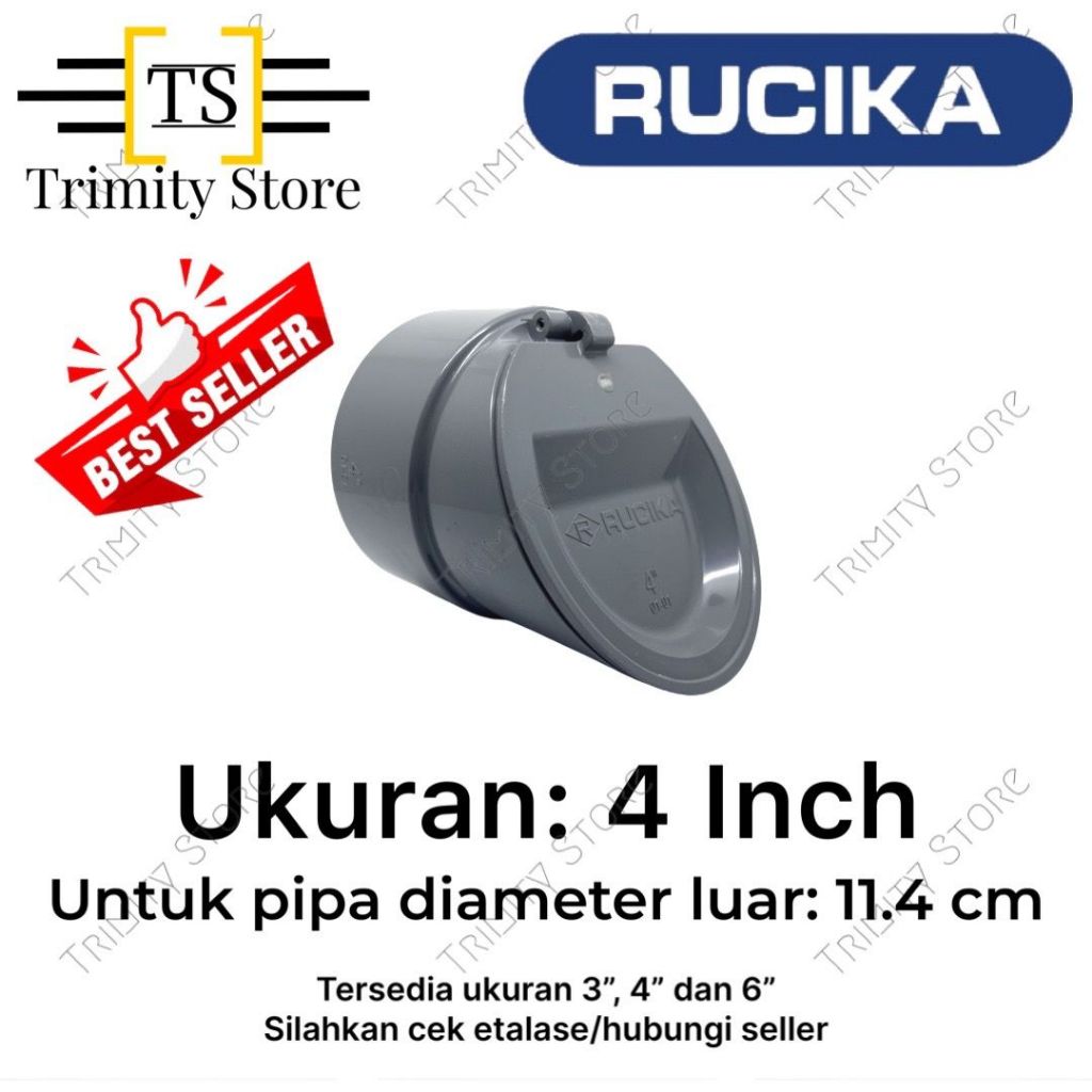 Jual Backflow / Back Flow Valve PVC / Penutup Saluran Air / Pipa Ukuran ...