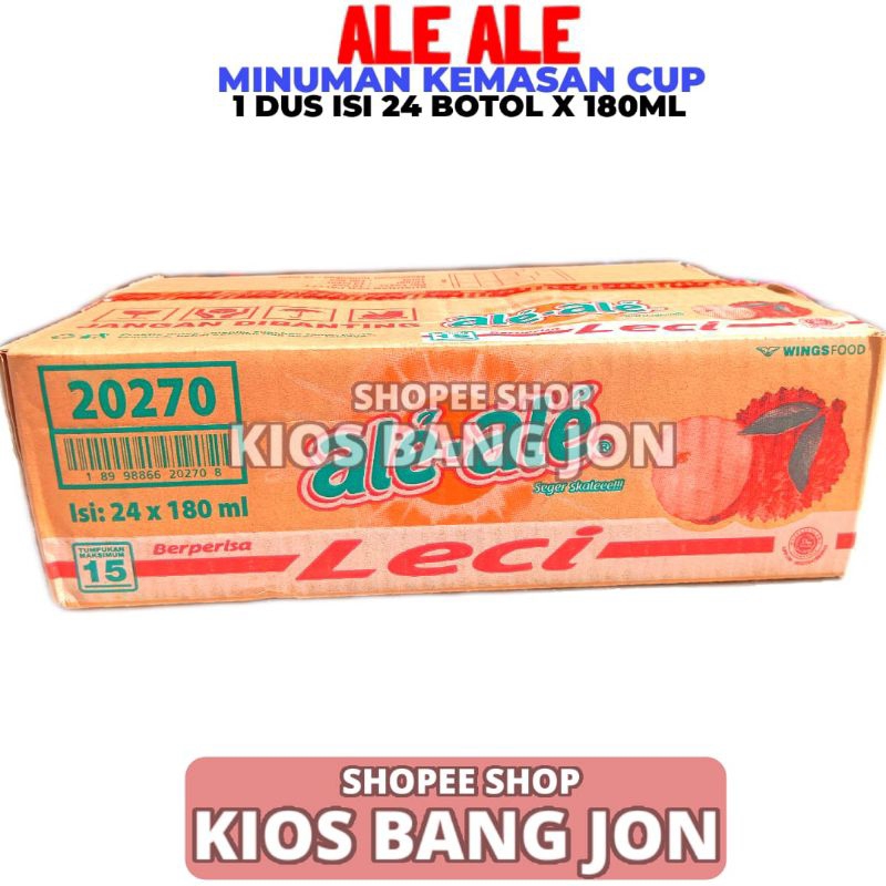 Jual Ale Ale Leci 1 Dus Isi 24 Botol 180ML | Shopee Indonesia