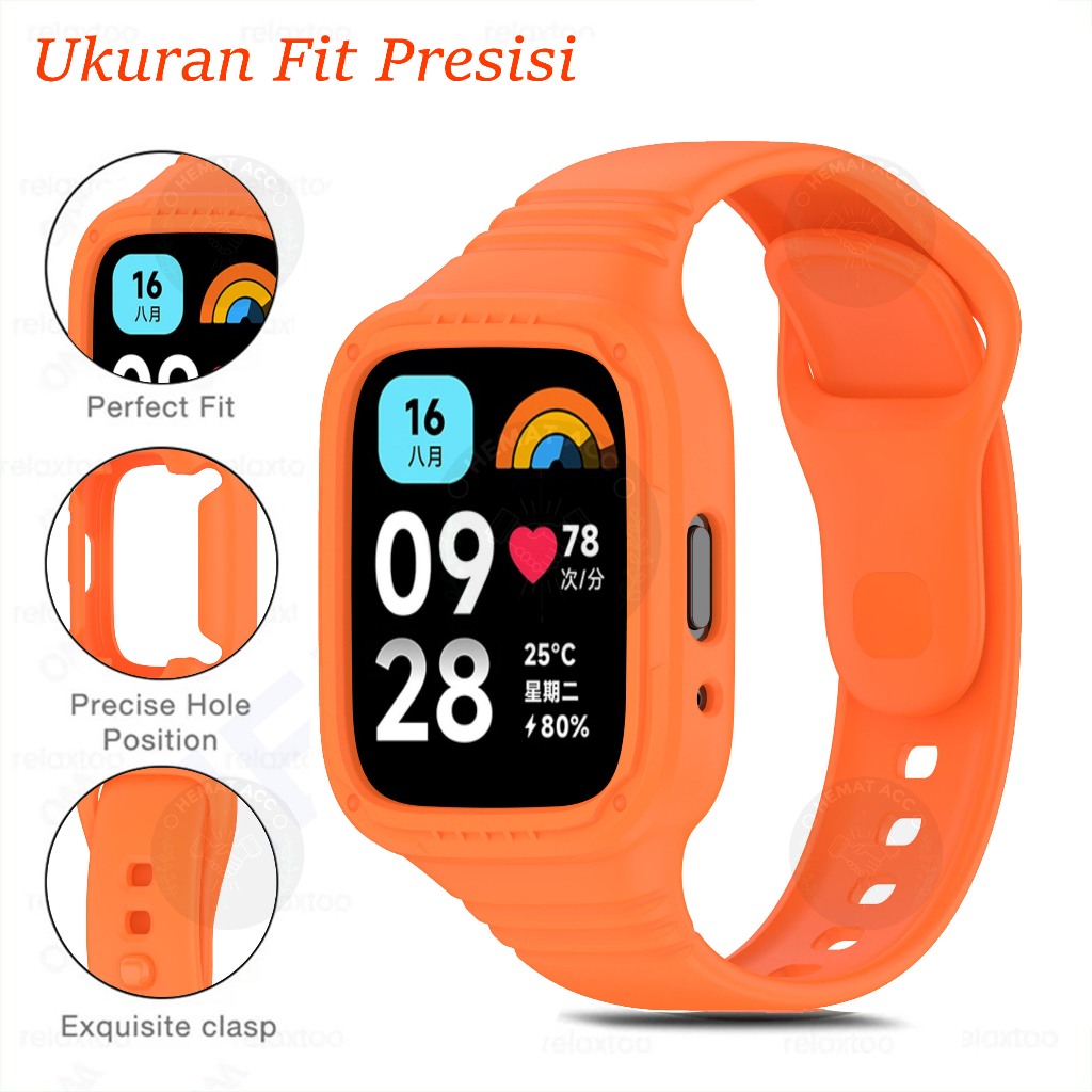 Jual 2in1 Strap Redmi Watch 3 / 3 Active Bumper Case Tali Jam Xiaomi ...