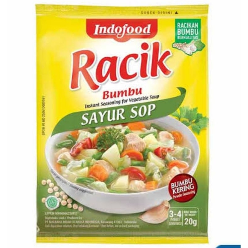 Jual INDOFOOD BUMBU RACIK SAYUR SOP (1PCS) | Shopee Indonesia