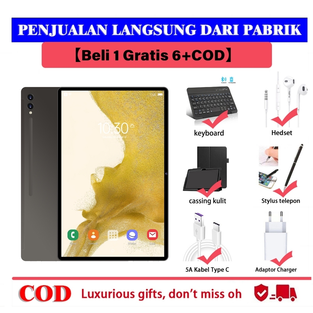 Jual 【COD】Murah Tablet Pc Asli Tab S9 Baru 12GB + 512GB Tablet Android ...