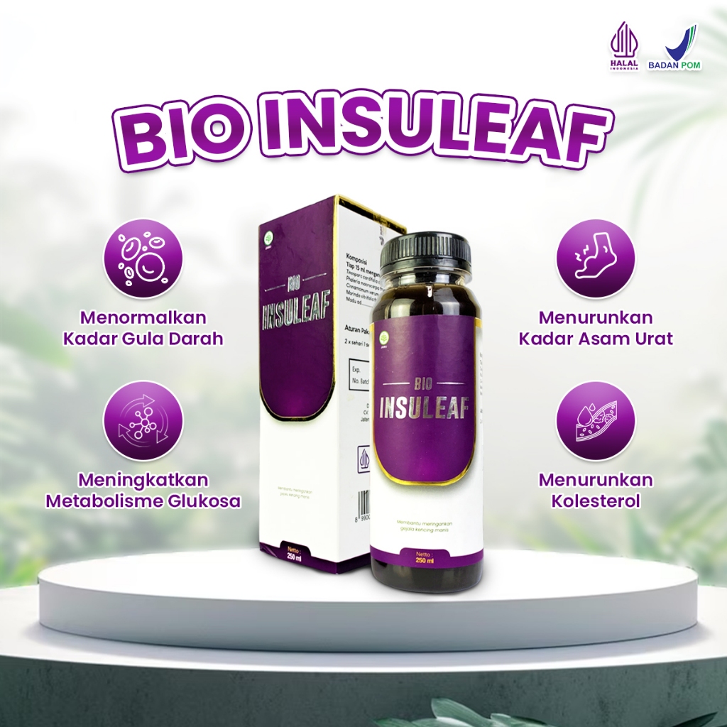 Jual Bio Insuleaf Original Herbal Diabetes Stabilkan Gula Darah dalam ...