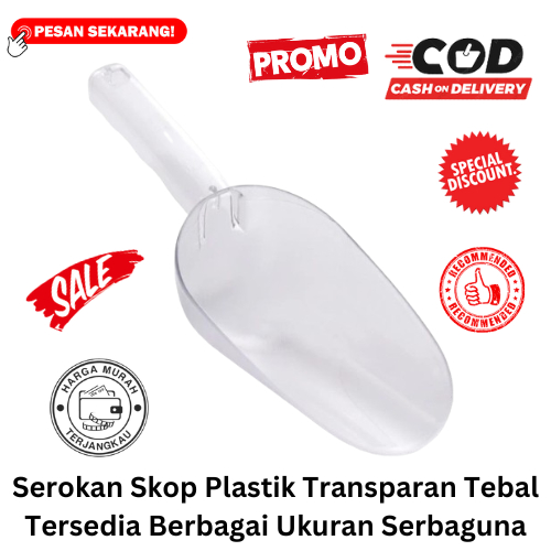 Jual [BISA COD] PROMO Serokan Skop Plastik Transparan Tebal Tersedia ...