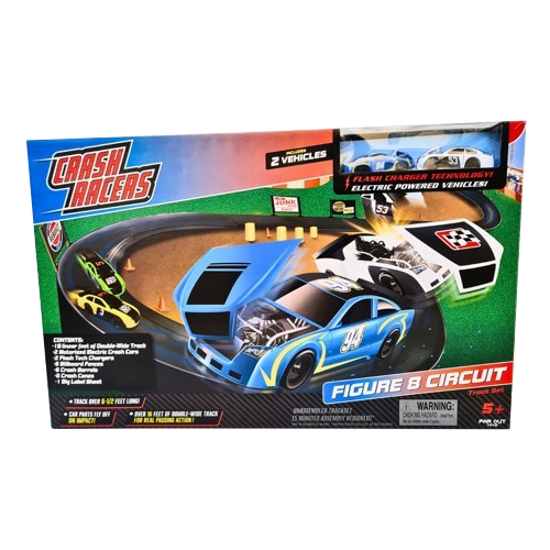 Jual Crash Racers Figure 8 Circuit Track Set with 2 Vehicles | Shopee ...