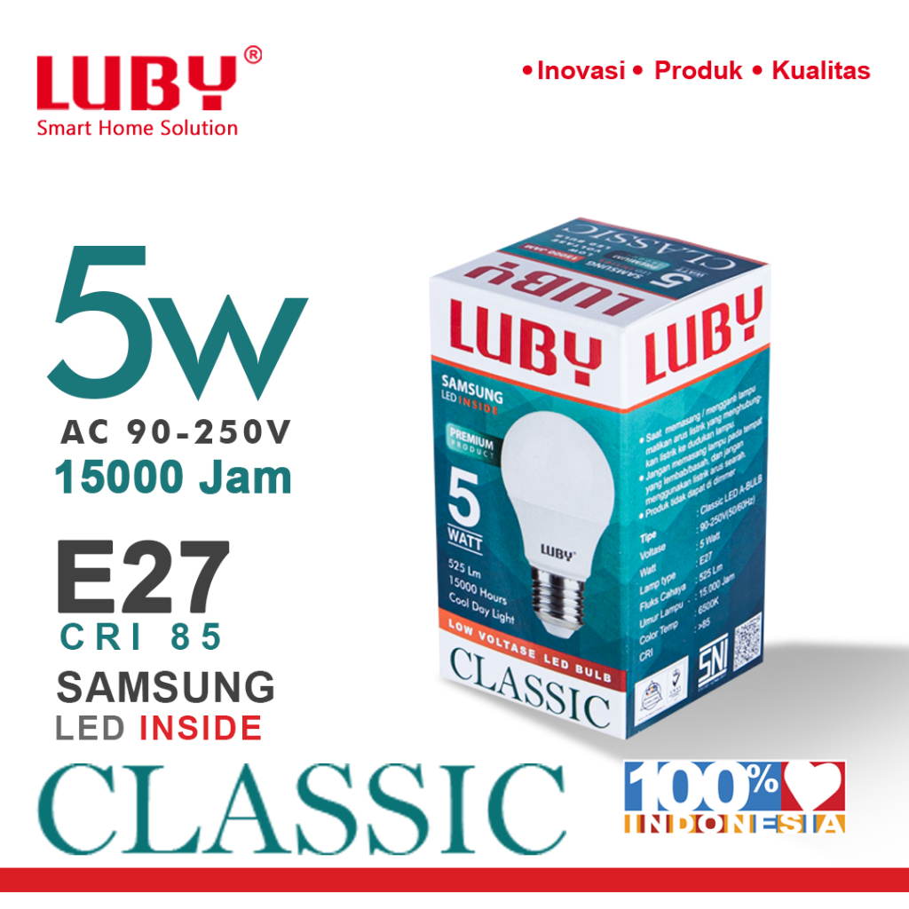 Jual LED Luby tipe Classic 5 Watt | Shopee Indonesia