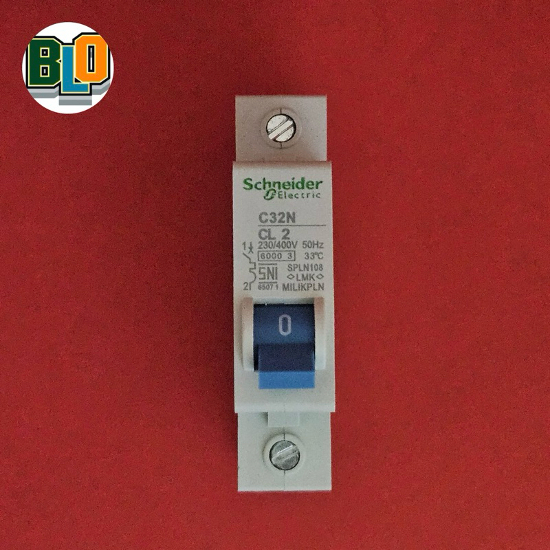 Jual MCB Schneider Biru CL2 2A Ampere | Shopee Indonesia
