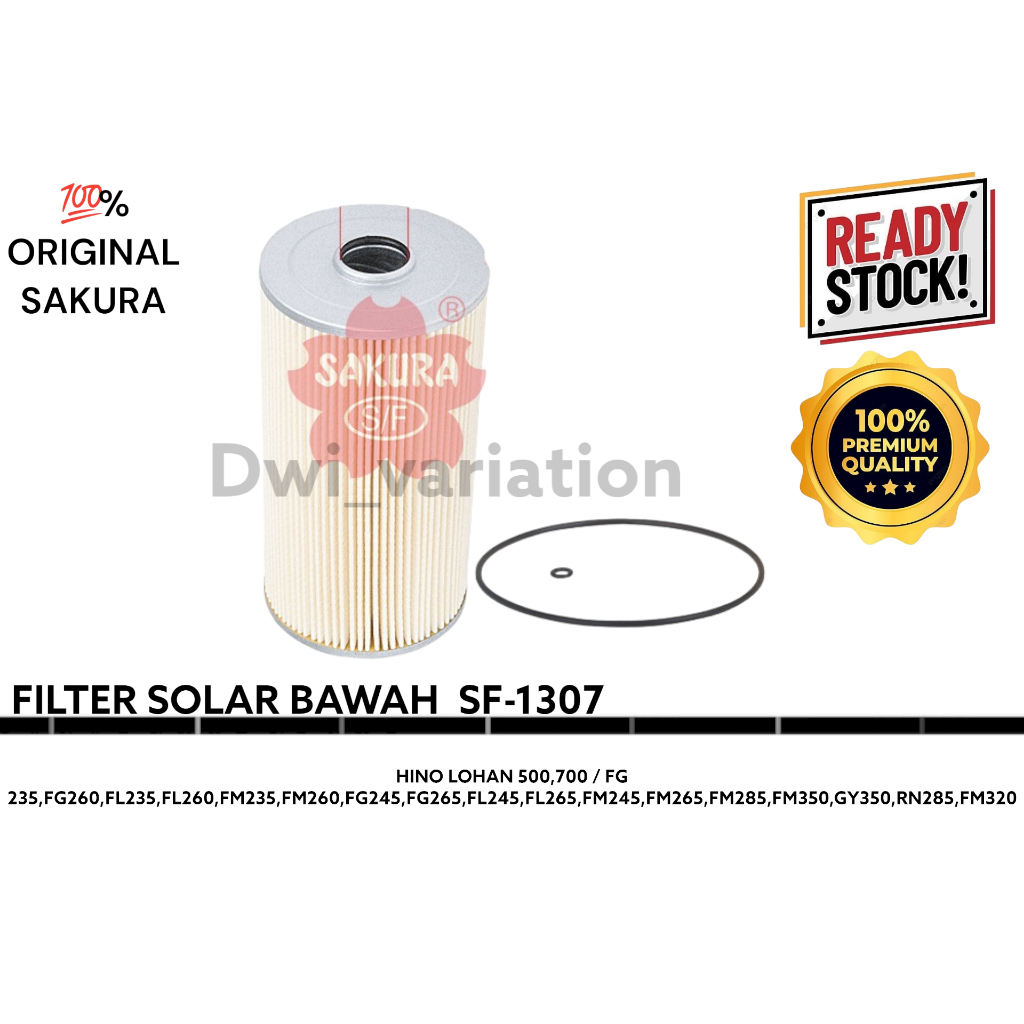 Jual FILTER SOLAR BAWAH HINO LOHAN 500/700 FG/FL/FM/GY/RN ORIGINAL PRODUK SAKURA SF-1307 ...