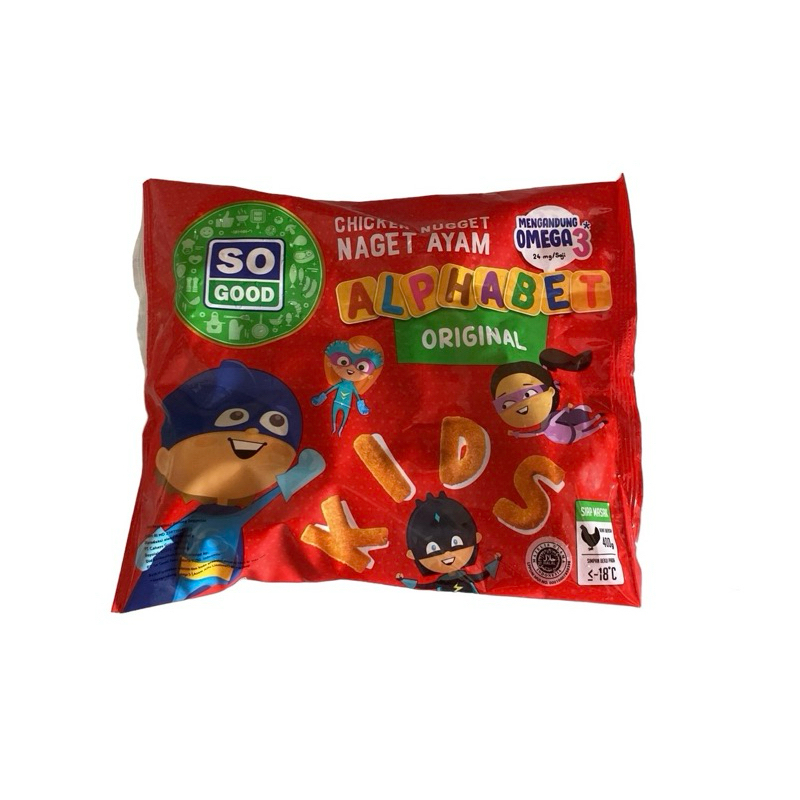 Jual So Good Chicken Nugget Alphabet 400gr | Shopee Indonesia