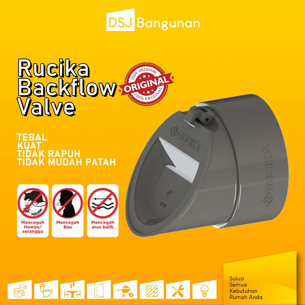 Jual Rucika Back Flow Valve 3 4 6 Inch Backflow Anti Tikus Serangga ...