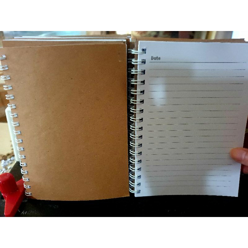 Jual BLOCKNOTE SPIRAL NOTES RUSTIC A5 B5 bergaris (50 lembar) | Shopee ...