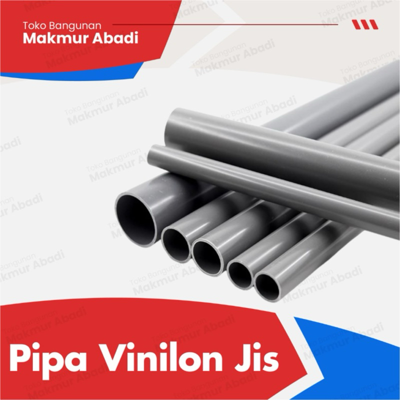 Jual Pipa PVC Vinilon JIS Warna Abu VU / D 1 1/2" Inch Per Batang 4 ...