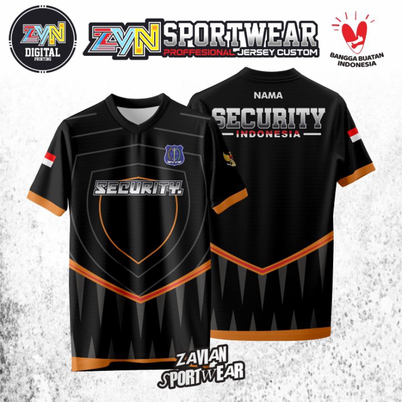 Jual JERSEY SECURITY CUSTOM DESAIN BEBAS REQUEST | Shopee Indonesia