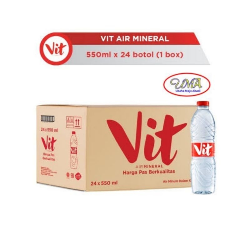 Jual VIT Air Mineral 550 ML (x24 botol) | Shopee Indonesia