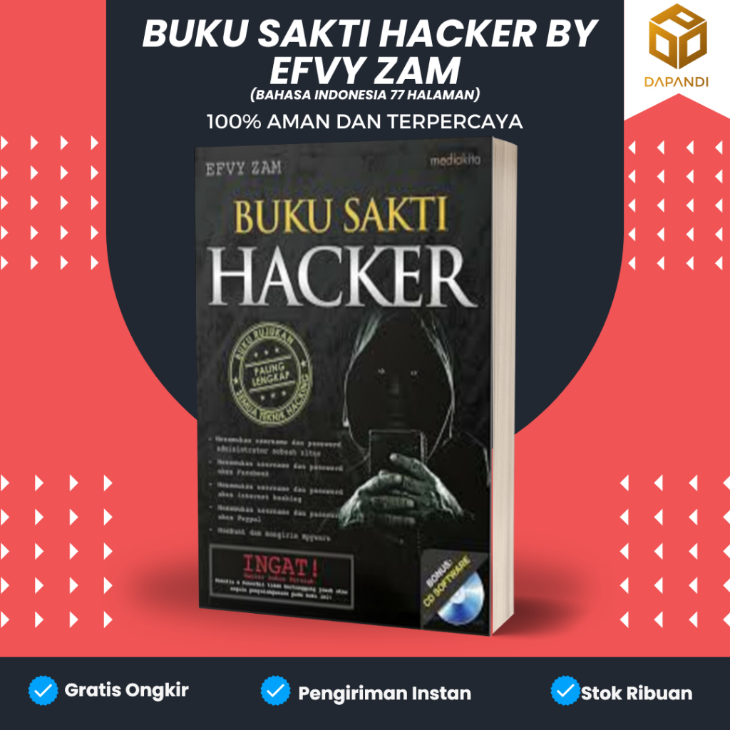 Jual ID96 E - Book Buku Sakti Hacker By Efvy Zam Bahasa 77 haalaman Indonesia | Shopee Indonesia
