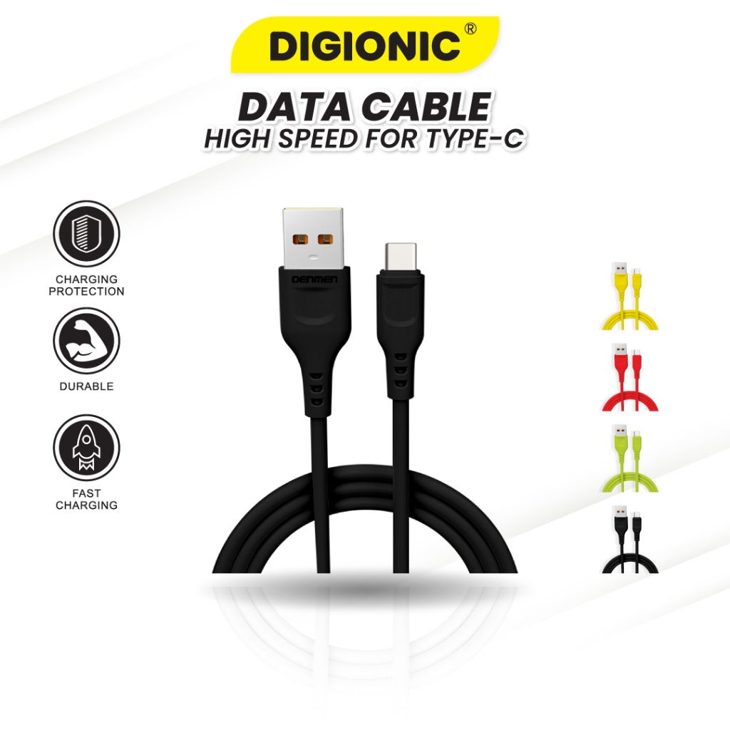 Jual VDENMENV D01T Mobile Data Cable 12W 2.4A Fast Charging Cable USB ...