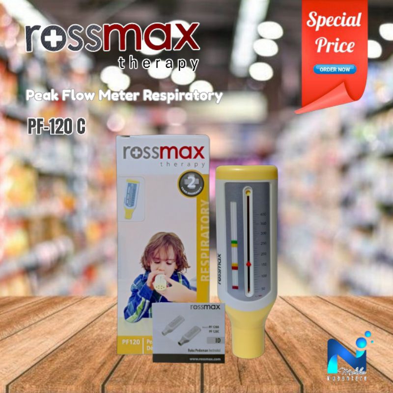 Jual Peak Flow Meter Rossmax PF120C Alat Tes Asma Anak Spirometer PF120 ...