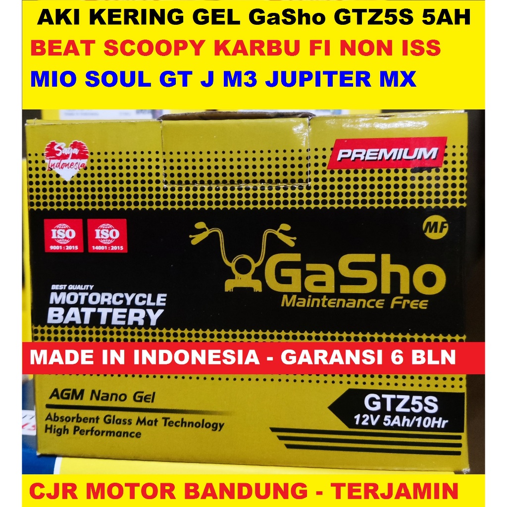 Jual AKI FULL KERING GTZ5S YTZ5S MURAH BERKUALITAS TERJAMIN Motor BEAT MIO SOUL GT J M3 SUPRA X ...