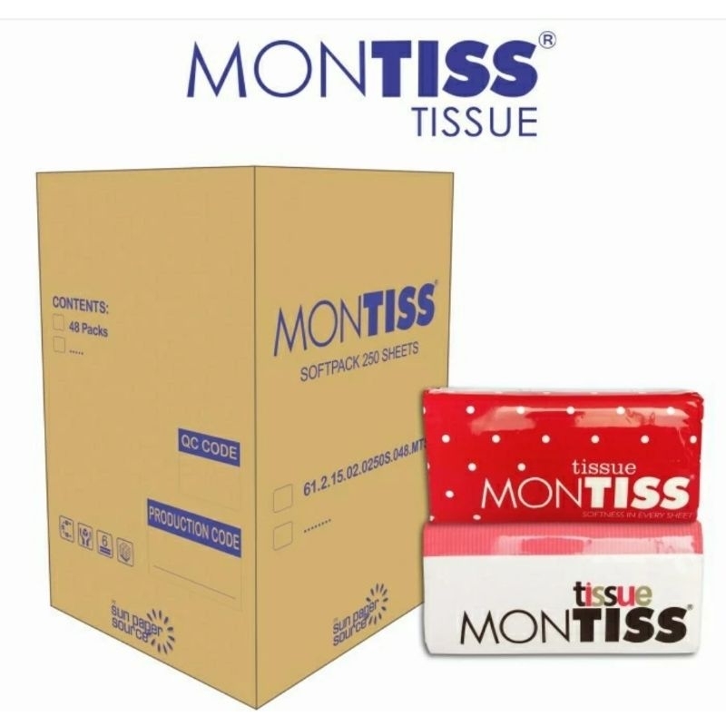 Jual MONTISS 250 Sheet isi 48 pcs ( 1 Karton ) | Shopee Indonesia