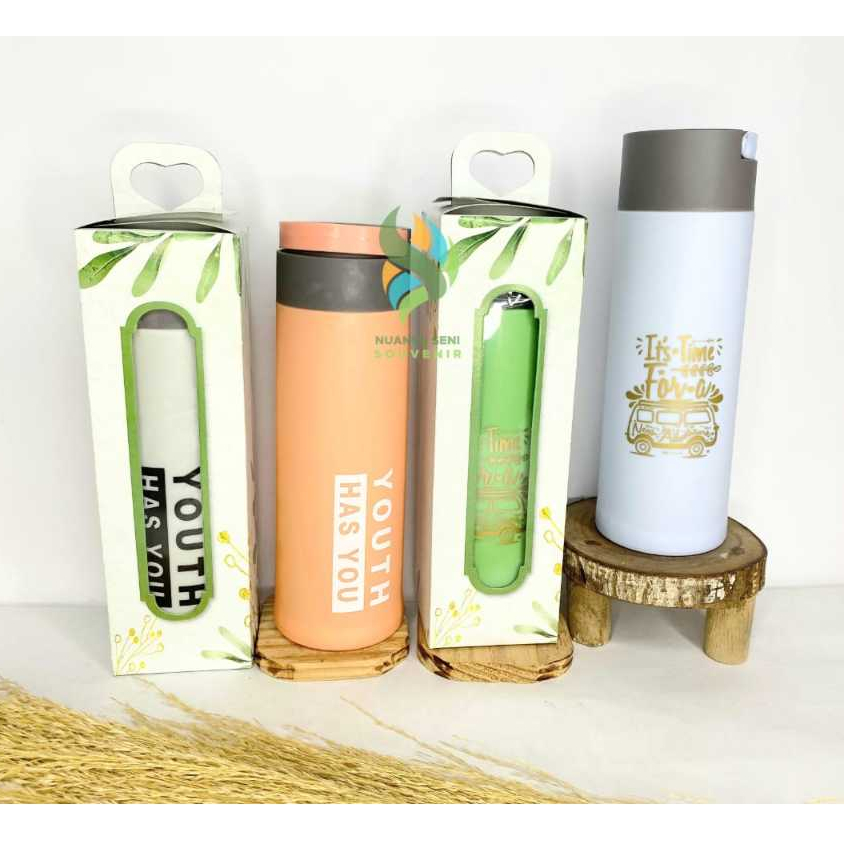 Jual Souvenir Sablon Custom Botol Minum Kaca Motif Youth Tumbler Travel ...
