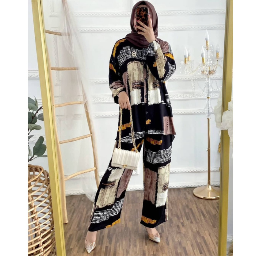 Jual One set Wanita /Setelan wanita Jumbo / setelan rayon Jumbo / Setelan Jumbo / one set Rayon ...