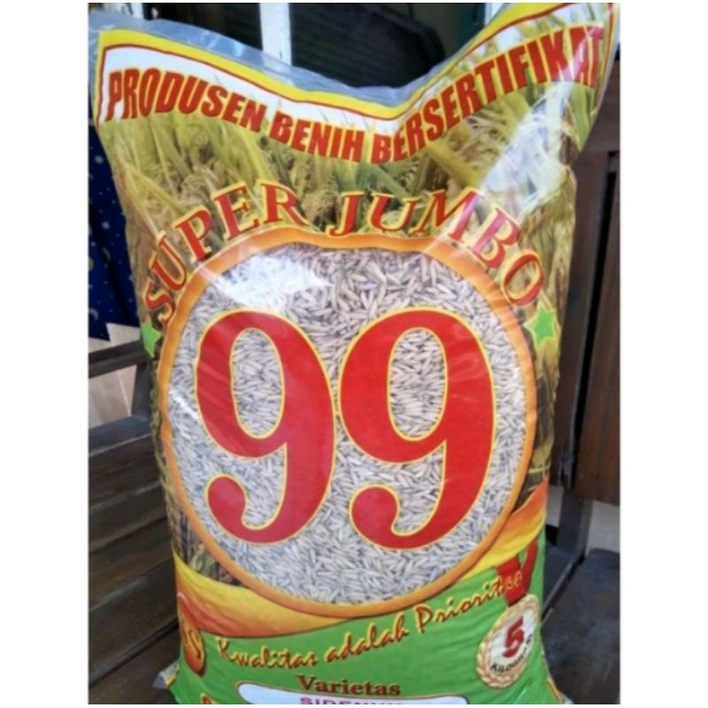 Jual benih padi sidenuk original bersertifikat label ungu kemasan 5 kg ...