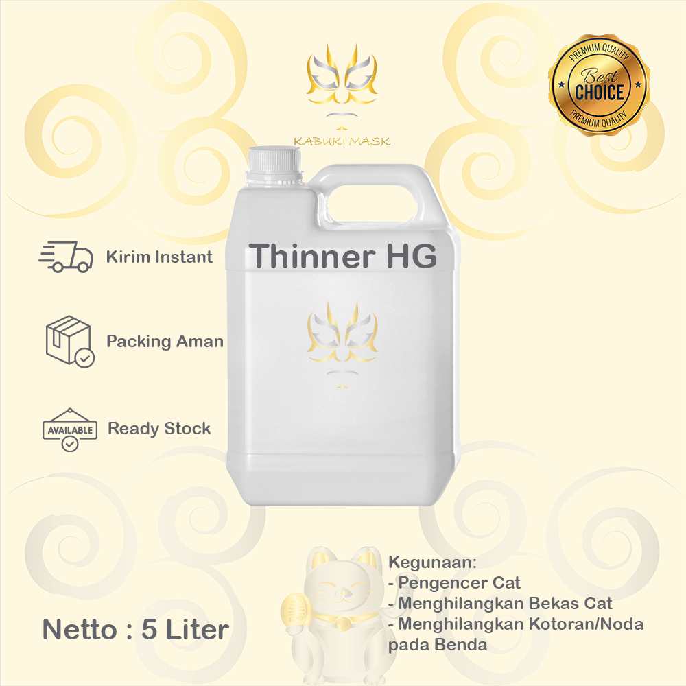 Jual Thinner High Gloss 5 Liter/ Thinner HG 5 Liter/ Tiner High Gloss 5 Liter/ Tiner HG 5 Liter ...