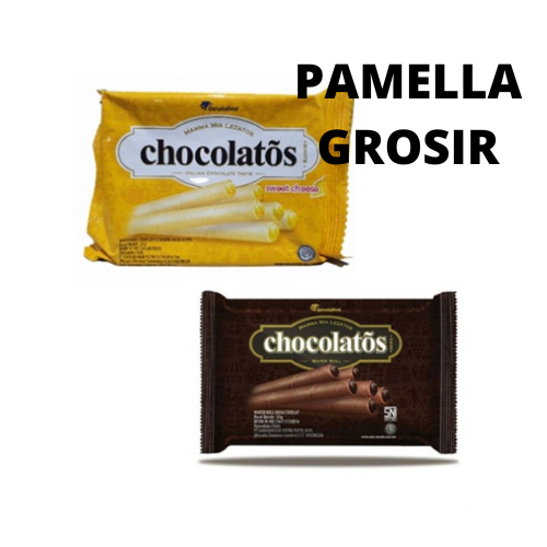 Jual WAFER ROLL MINI CHOCOLATOS 27 GR | Shopee Indonesia