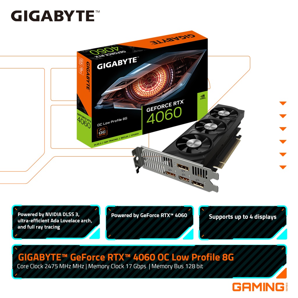 Jual Gigabyte GeForce RTX 4060 OC Low Profile 8G | Shopee Indonesia