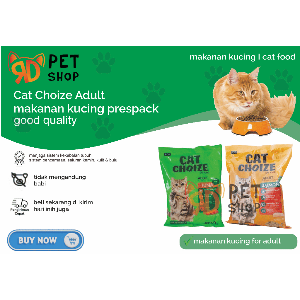 Jual cat choice adult 800gram dry food frespack makanan kucing | Shopee ...