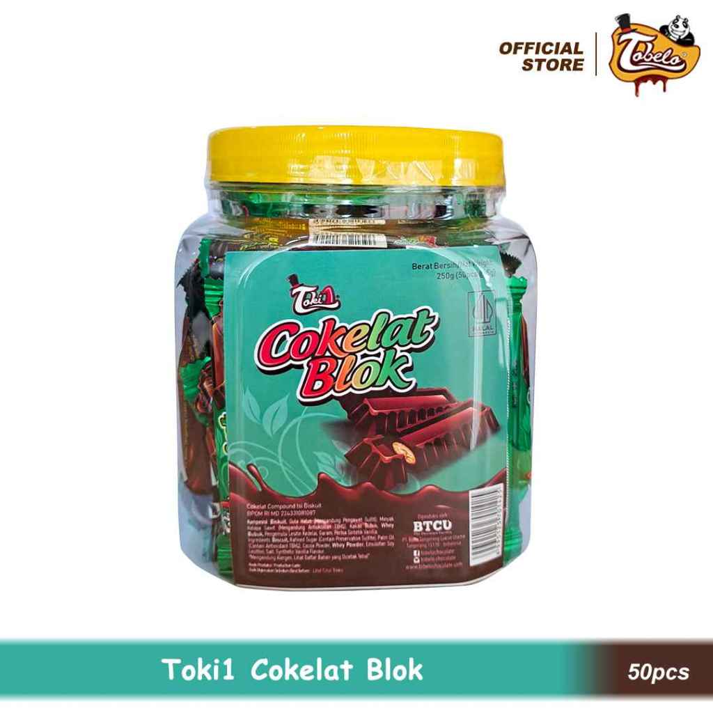 Jual Tobelo Toki1 Cokelat Blok isi Biskuit Toples | Shopee Indonesia