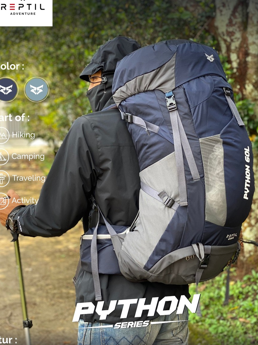Jual TAS GUNUNG/CARRIER 60L REPTIL ADVENTURE PYTHON series | Shopee ...