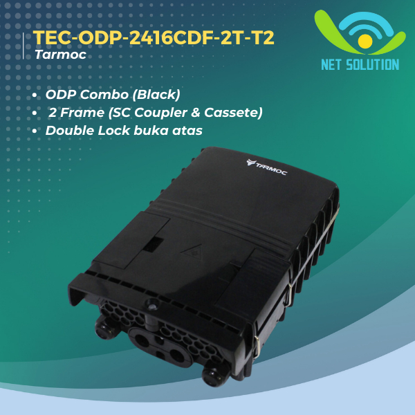 Jual Tarmoc ODP Mini 16 Core SC Hitam | Fiber Optic mini ODP 16C Box ...