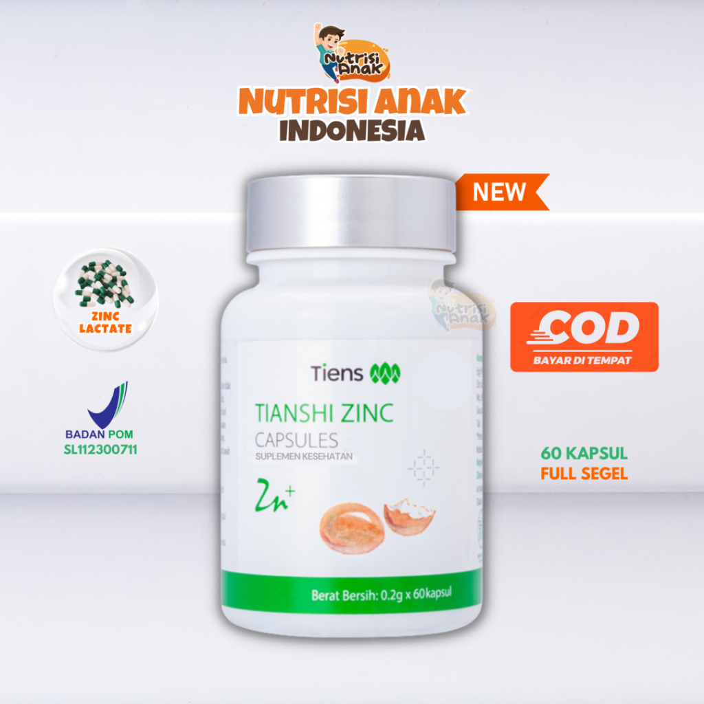 Jual [Nutrisi Anak] Tianshi Zinc Capsules Original - Dilengkapi Bubuk ...