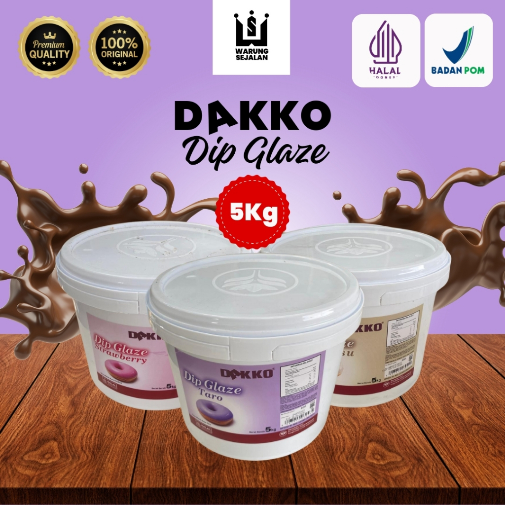 Jual Dakko Dip Glaze 5 Kg Selai Coklat Rasa Choco / Taro / Strawberry ...