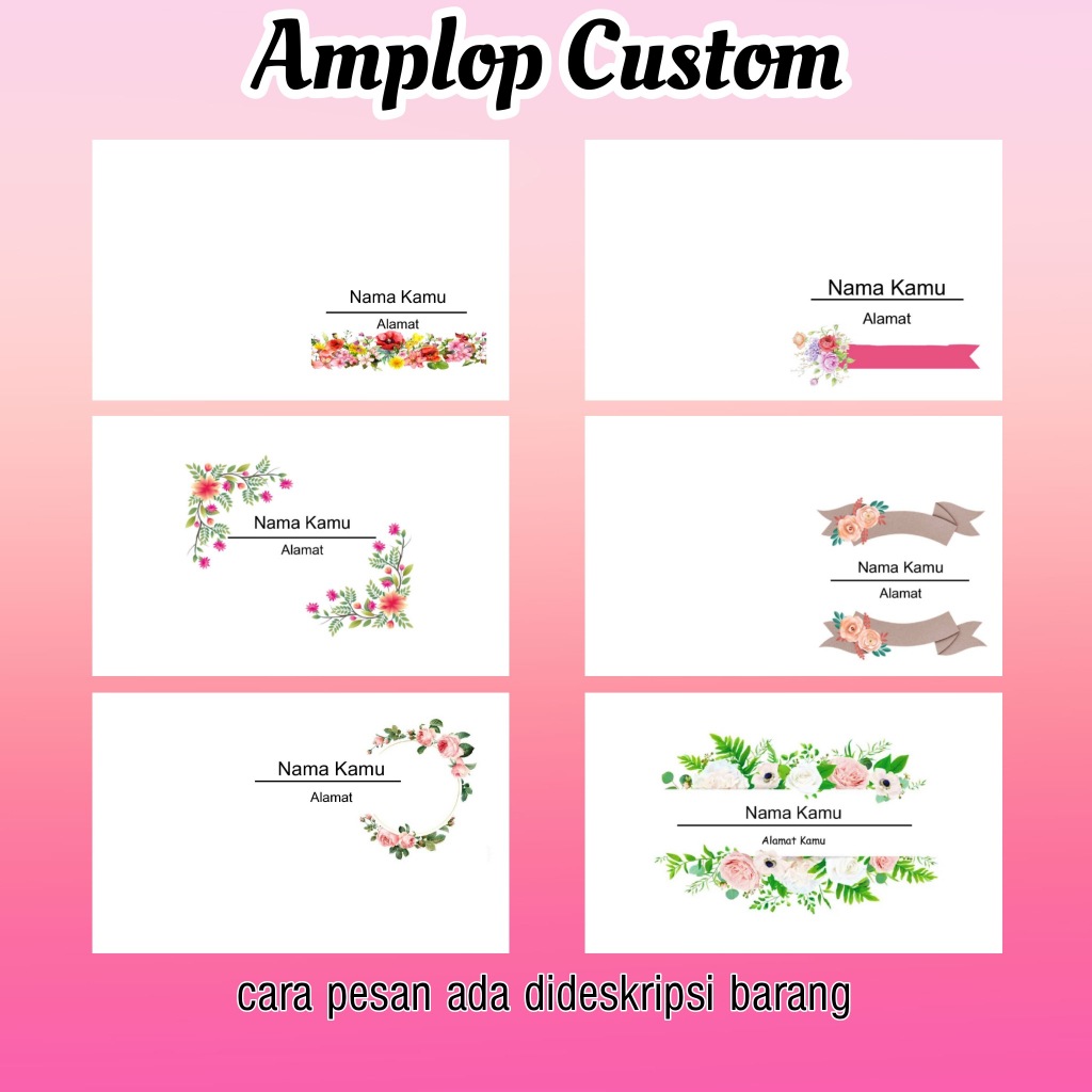 Jual Amplop kondangan / Amplop sumbangan / Cetak nama amplop / Amplop custom / Per 50 pcs ...