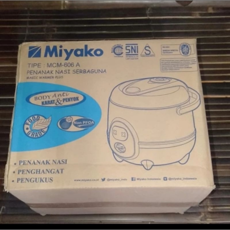 Jual rice cooker Miyako mcm 606 mini 1 liter Anti lengket | Shopee ...