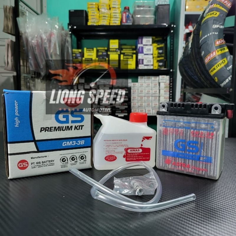 Jual Aki Motor Yamaha Rx King Ninja 150 Gm3-3b Gs Premium Kit Resmi Astra Otoparts | Shopee ...