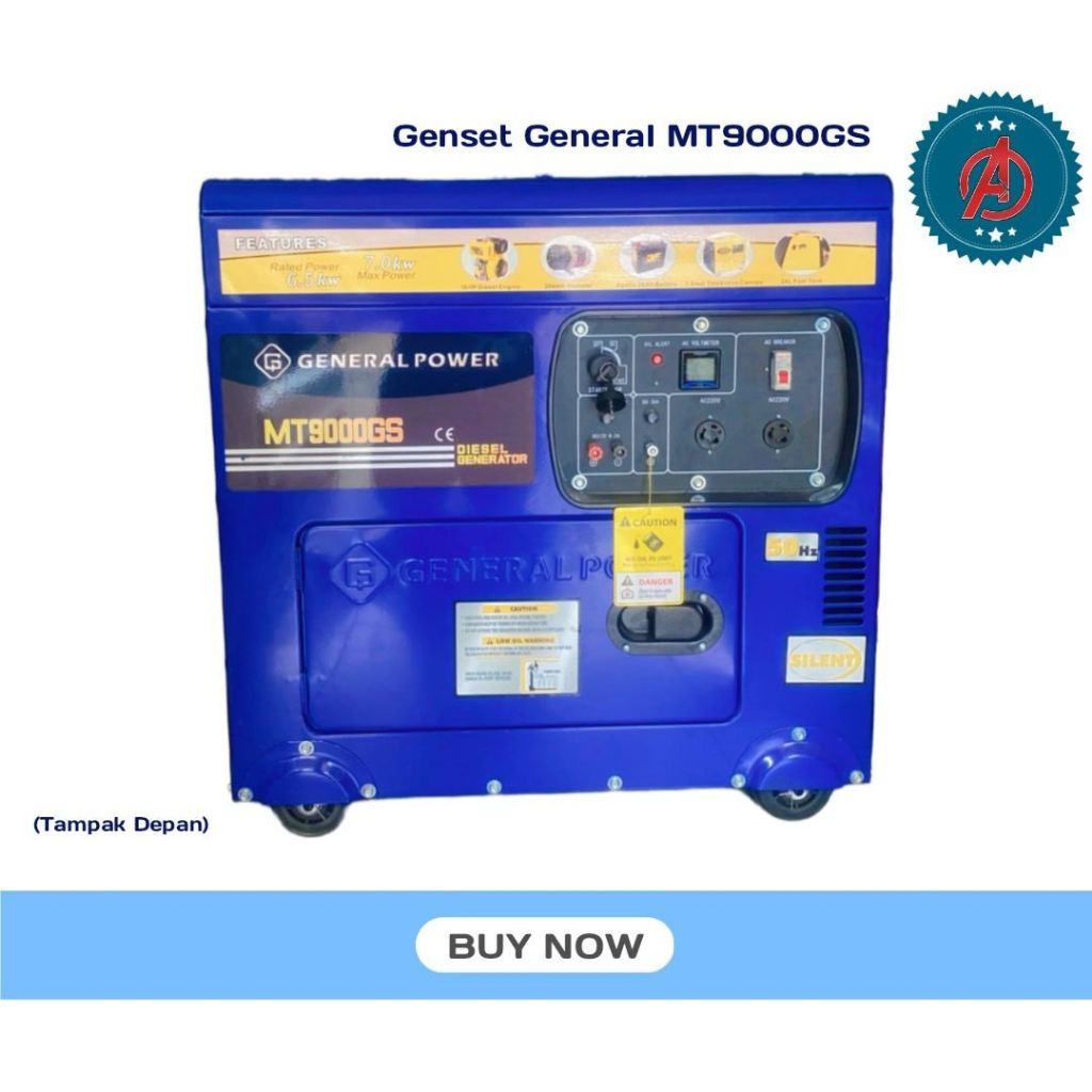 Jual Mesin Genset Silent General MT9000GS (6000Watt, 1 phase)/ Mesin ...