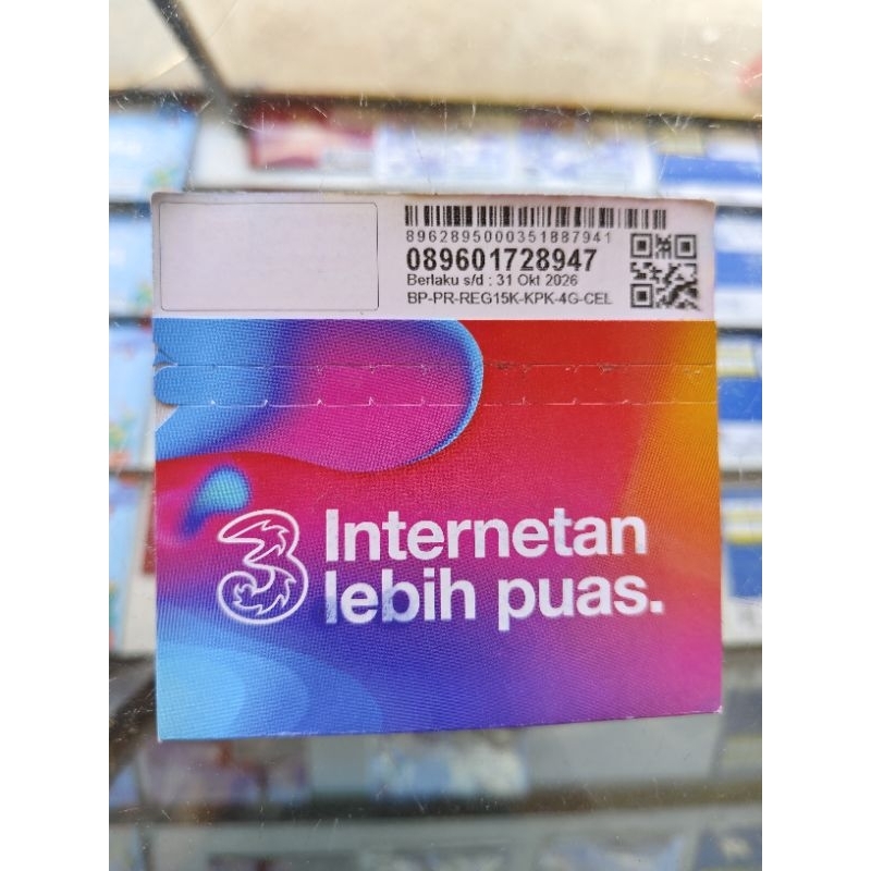 Jual KARTU PERDANA THREE 3 0K/ZERO/KOSONG AN | Shopee Indonesia